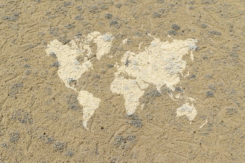 Sand Texture Surface World Map Stock Photos - Free & Royalty-Free Stock ...