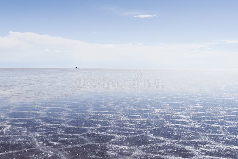 Sand Texture Visible Under the Crystal Clear Sea and the Sky in the ...