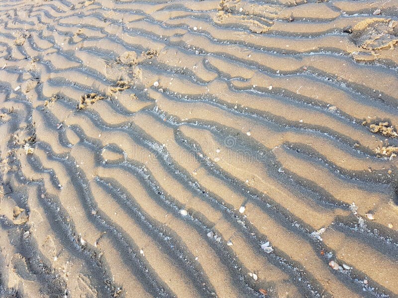 Sand with the Texture of Waves Stock Photo - Image of summer, sand ...