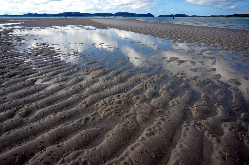 Sand Textures and Reflections Stock Image - Image of beauty, nature ...