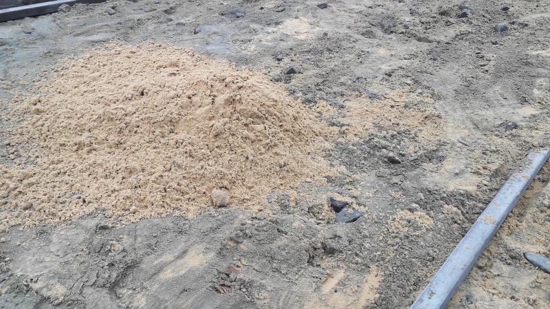 Sand Throwing at a Construction Site - 6s Stock Footage - Video of ...