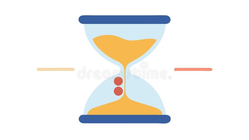 Sand Timer Hourglass Icon, Representing Time Limit Waiting Countdown ...