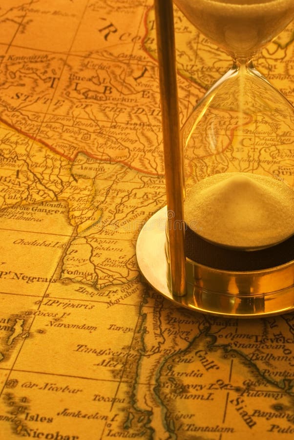 Hourglass Sand Timer Beach Sunrise Stock Image - Image of sunrise, sand ...