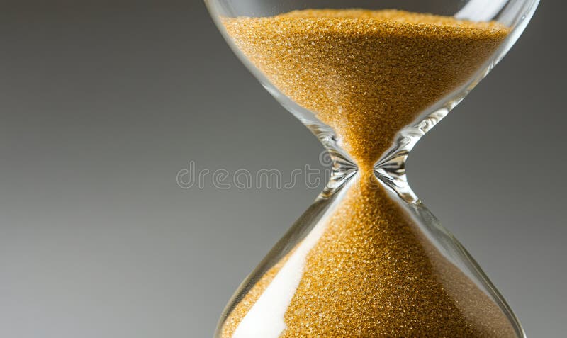 A Sand Timer with Sand in it is Shown in a Glass Container. Ai Stock ...