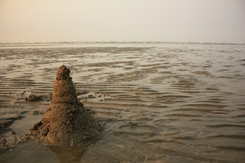 The sand tower stock photo. Image of play, beach, holiday - 22145916