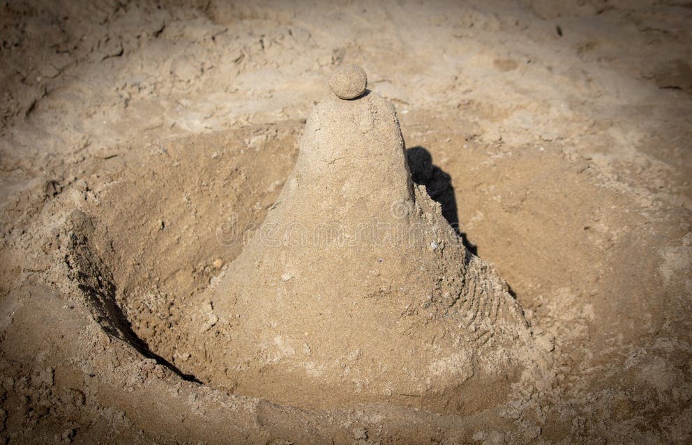 Sand Towers on the Seashore Stock Photo - Image of beautiful, holiday ...