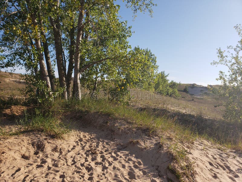 Sand trail stock image. Image of hills, trail, outside - 126033533