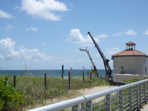 Sand Transfer Pump stock photo. Image of post, cloud - 98468770
