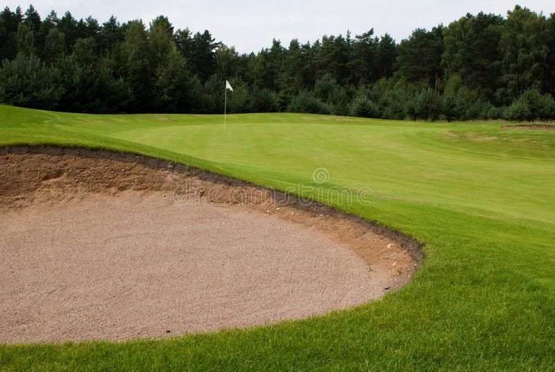 Sand trap stock photo. Image of manicured, exercise, country - 16319798
