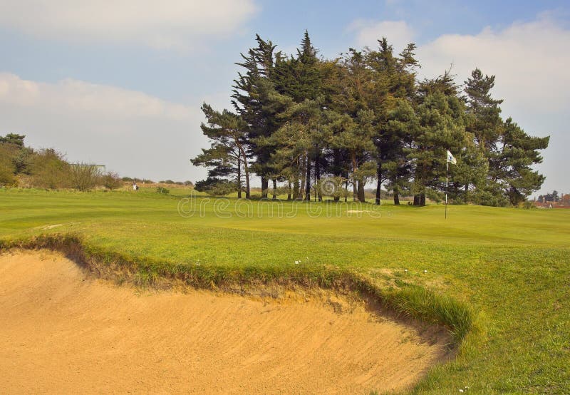 Sand trap stock photo. Image of play, trap, grass, flag - 2224664