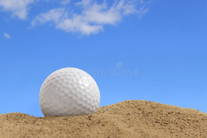 Sand Trap stock photo. Image of sand, sport, cloud, ball - 28770814