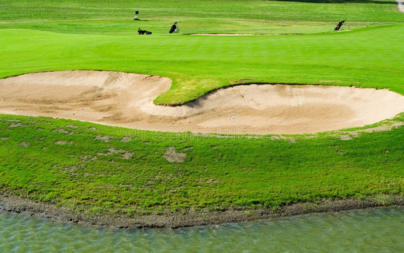 Sand traps stock image. Image of field, environment, countryside - 2889079