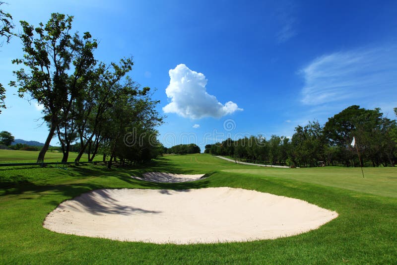 Sand traps stock photo. Image of green, neat, caucasian - 44266282