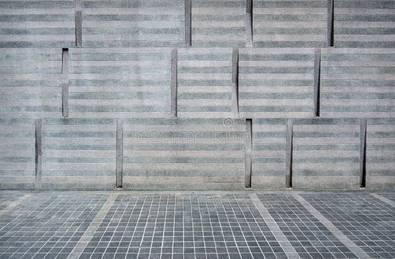 Sand Wall Texture with Square Pattern on Concrete Fence and Tile Floor ...