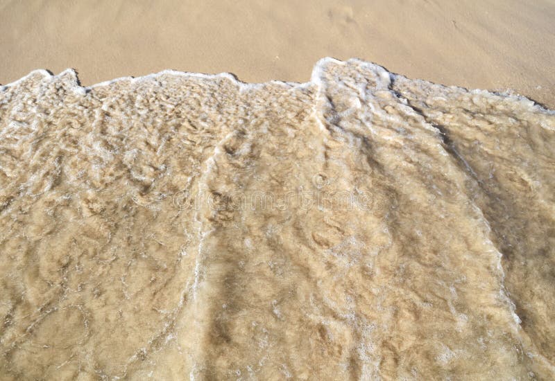 Sand Washed with Water from the Sea Stock Photo - Image of natural ...