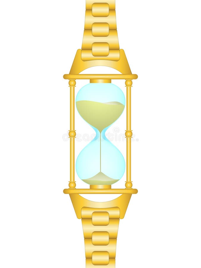 Sand watch stock vector. Illustration of beauty, luxury - 16589724