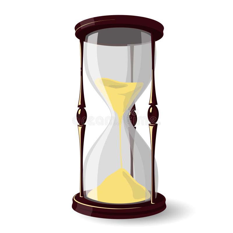 Sand watch stock vector. Illustration of countdown, illustrations ...