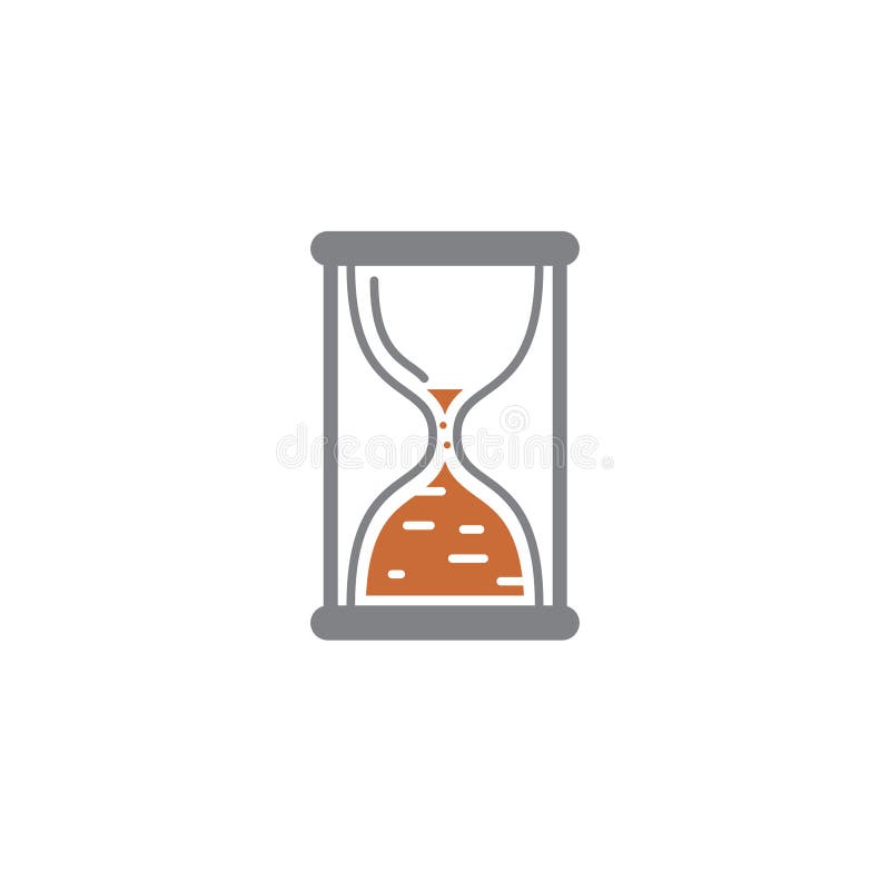 Sand Watch Related Icon on Background for Graphic and Web Design ...