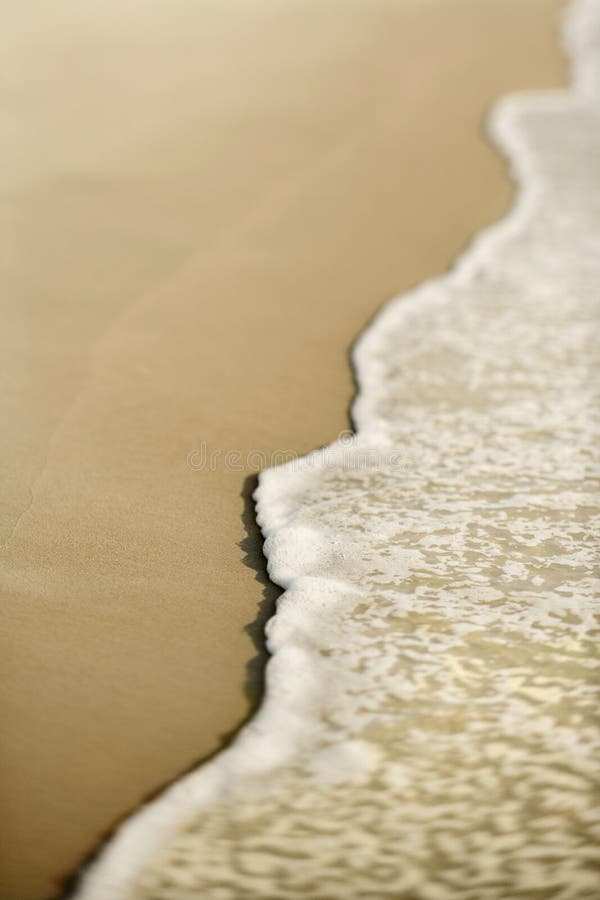 Sand with waves. stock image. Image of vacation, shore - 2038347