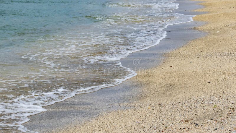 Sand and Waves in the Beach Stock Image - Image of clear, relax: 136275653