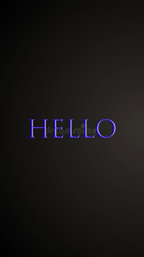 Sand Wipe Hello Text Animation on Black Background Vertical 4K Stock ...