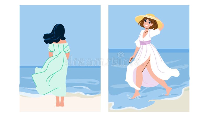Sand Woman Walking Beach Vector Stock Illustration - Illustration of ... Sand Woman Walking Beach Vector Stock Illustration - Illustration of ...