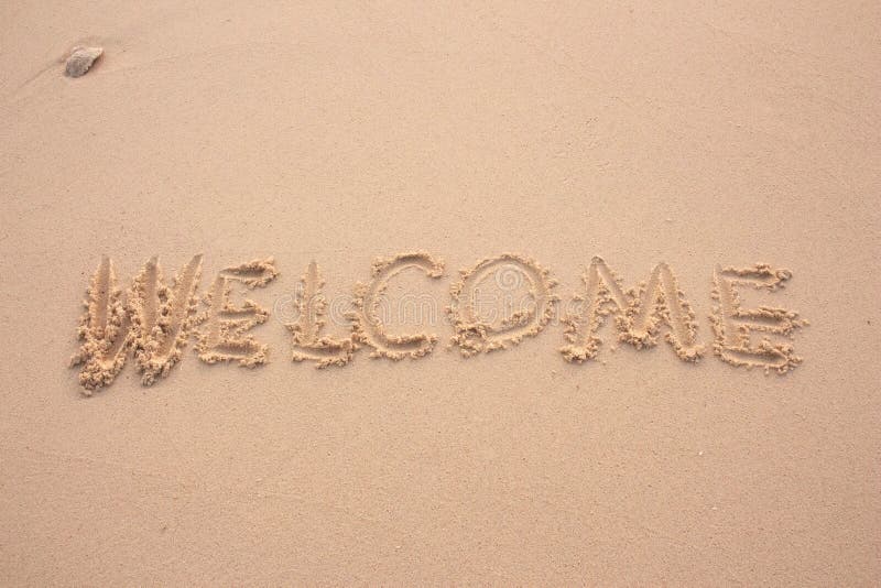 Beach House in sand stock photo. Image of writing, travel - 993506