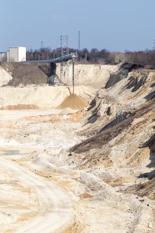 Sand work in Poland stock image. Image of ground, excavation - 183574971