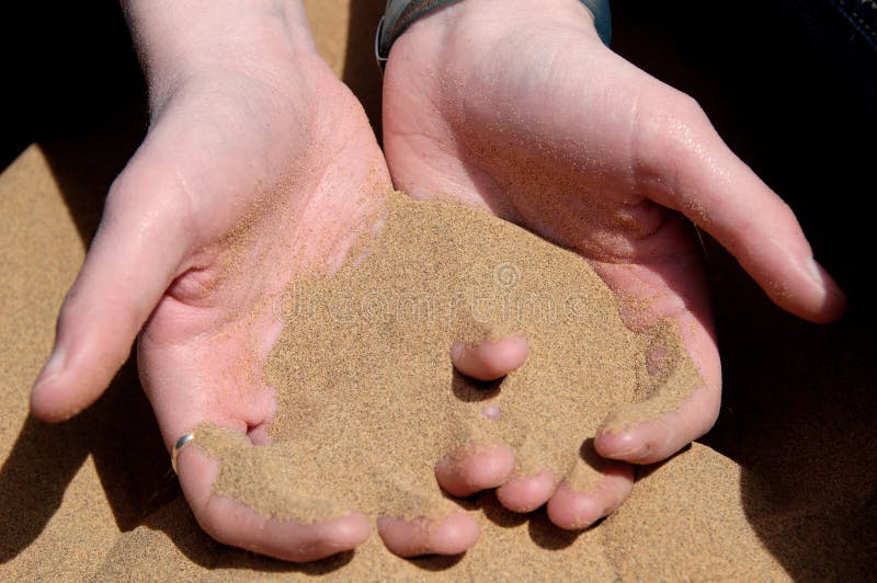 Sand in your hand stock image. Image of destiny, dune - 2065861