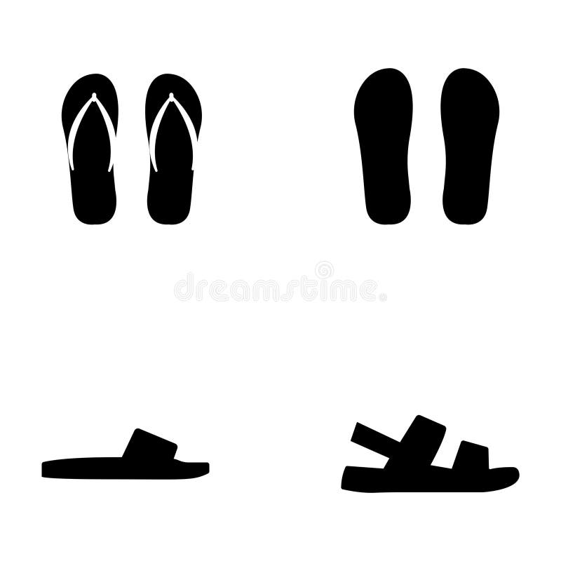 Sandal Icon and Illustration Stock Vector - Illustration of girl ...