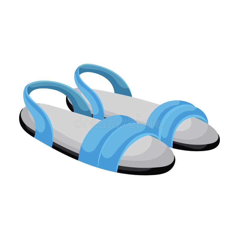 Sandal Vector Icon.Cartoon Vector Icon Isolated on White Background ... Sandal Vector Icon.Cartoon Vector Icon Isolated on White Background ...