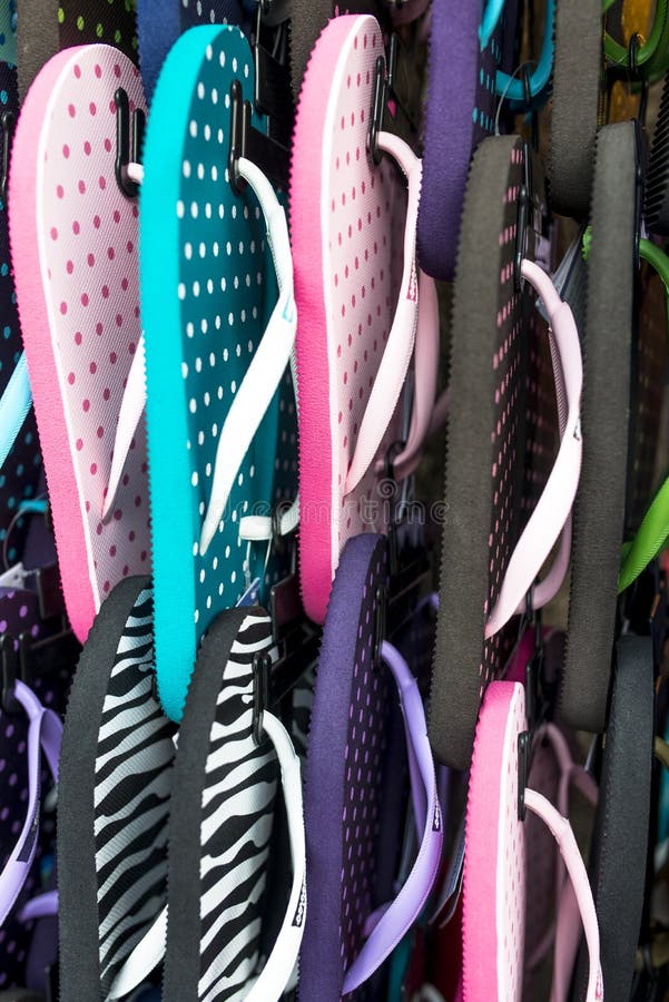 Colourful sandals stock image. Image of cool, sandals - 74736361