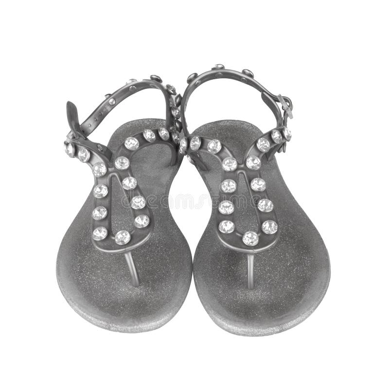 Sandals Diamond Isolated on White Background Stock Photo - Image of ...