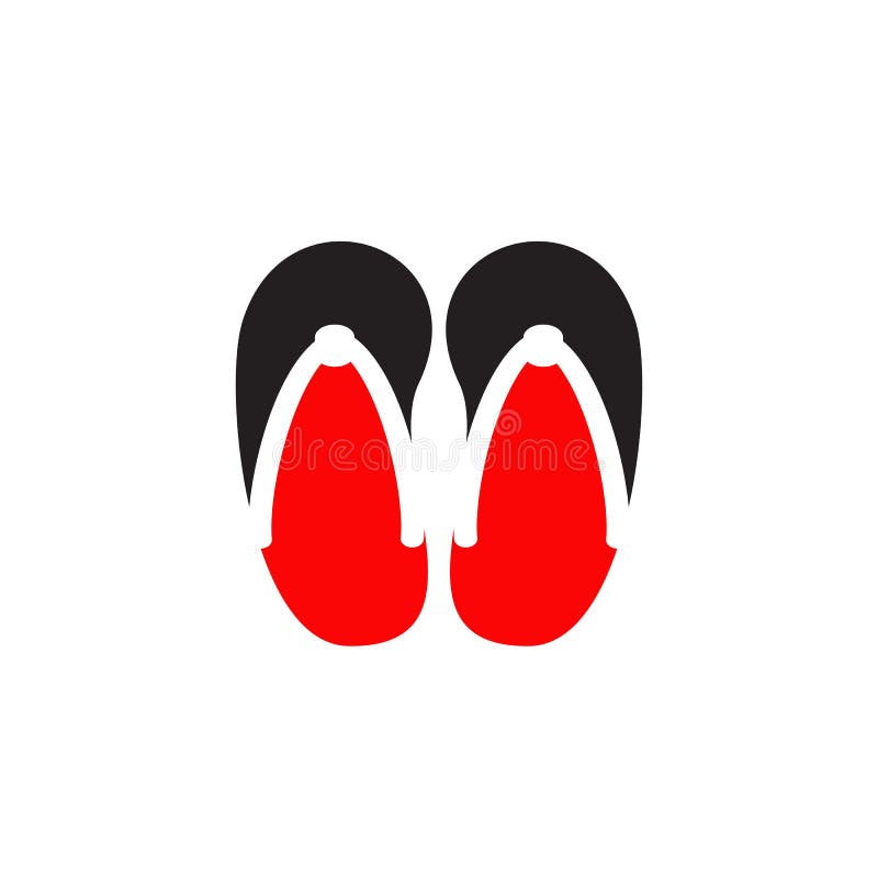 Sandals Icon Logo Design Template Stock Vector - Illustration of design ...