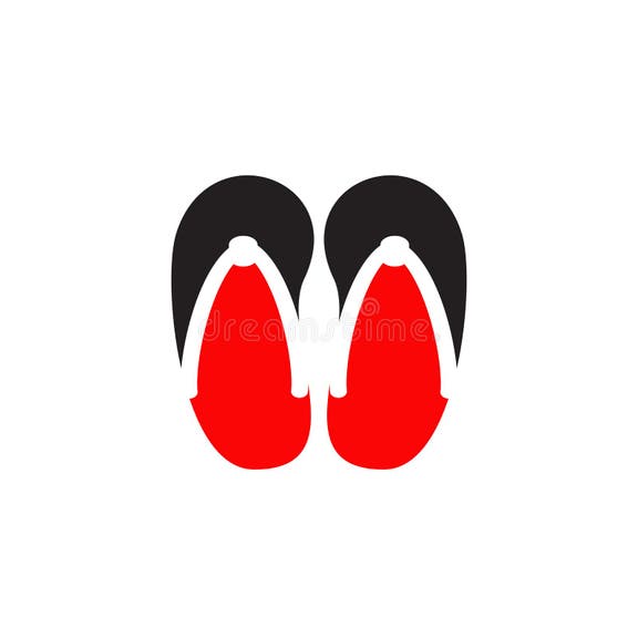 Sandals Icon Logo Design Template Stock Vector - Illustration of design ...