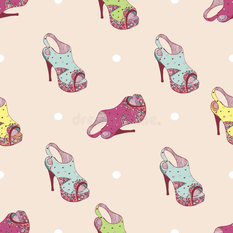 Vector Seamless Texture with Abstract Flowers. Stock Vector ...