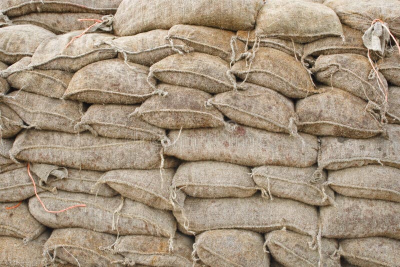 Sandbags stock photo. Image of security, sand, sack, objects - 8073362