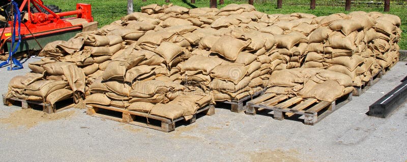 Sandbags stock image. Image of barriers, defense, sacks - 30804531