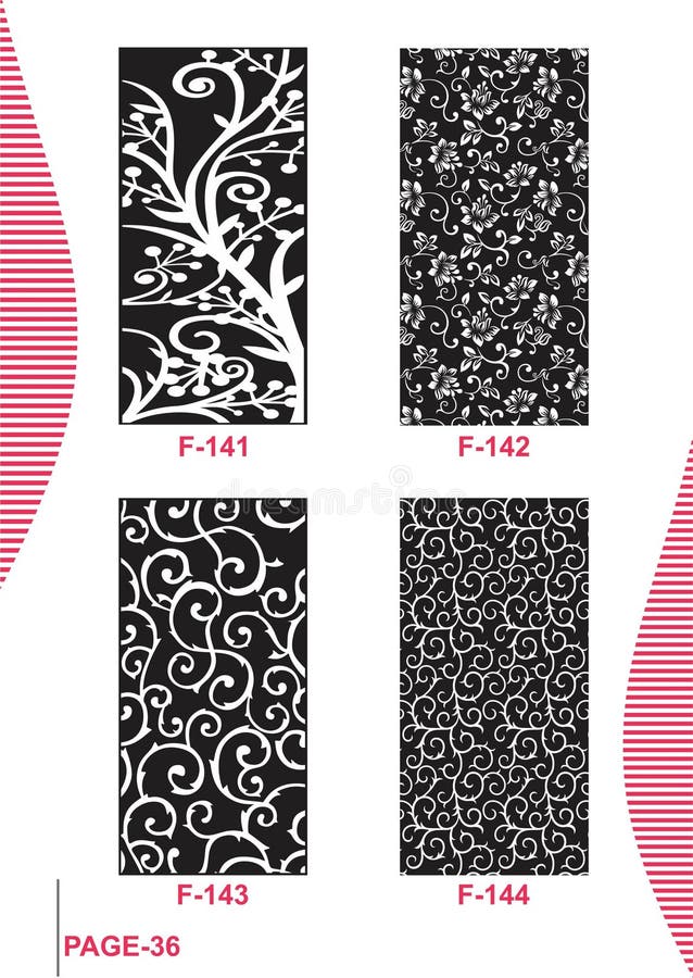 Sandblast Stencil Laser Cut Mdf Stock Cdr X6 Stock Illustration ...