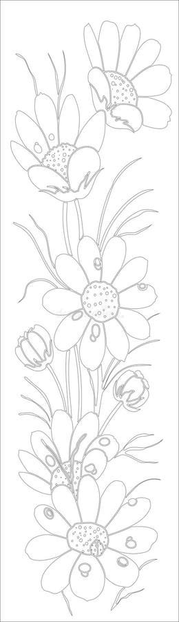 Sandblasting Flower Floral Pattern Glass Designs in CDR Vector Stock ...