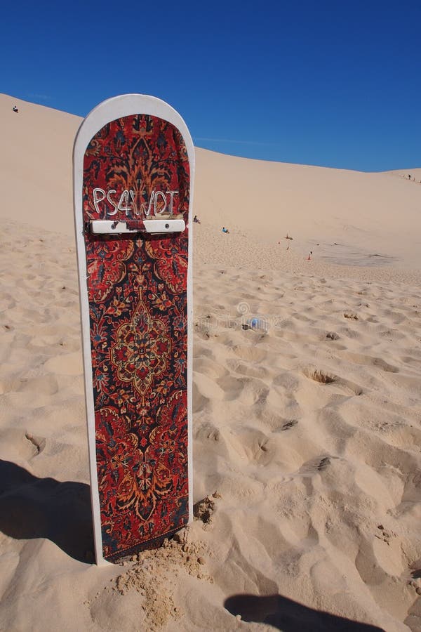 Sandboarding stock photo. Image of australia, played - 41972554