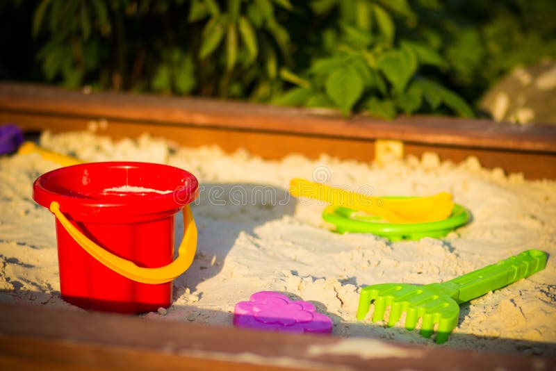 Sandbox stock image. Image of isolated, yellow, sand - 23947077
