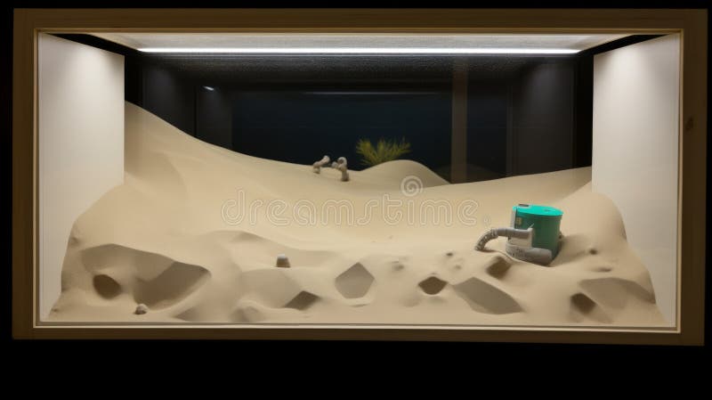 Encased Miniature Desert Ecosystem Stock Photo - Image of artificial ...