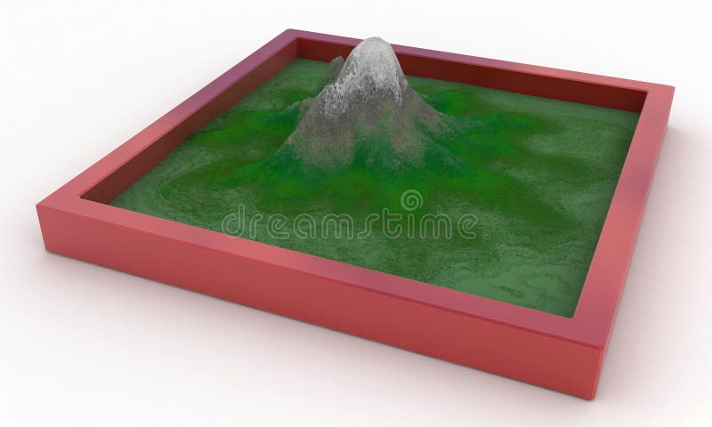 Sandbox Mountain stock illustration. Illustration of landscape - 5435494