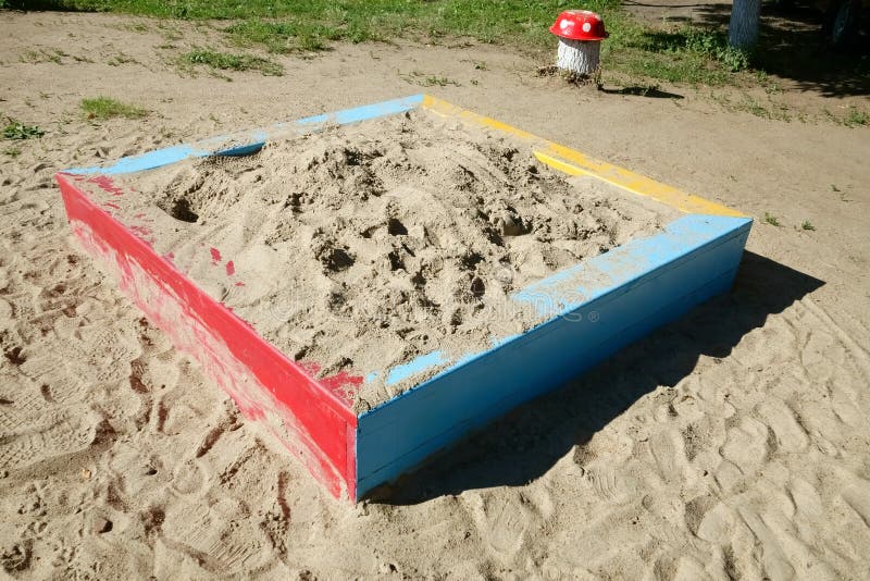 Sandbox on the playground stock image. Image of playground - 97108287