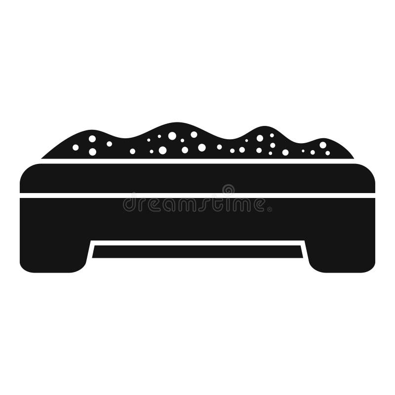 Sandbox with Sand for Kids Playing in Playground Stock Illustration ...