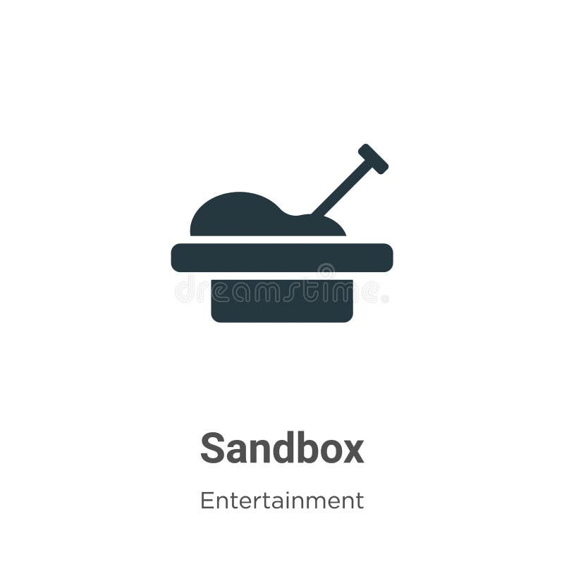 Sandbox icon in a park stock vector. Illustration of cheerful - 91106722
