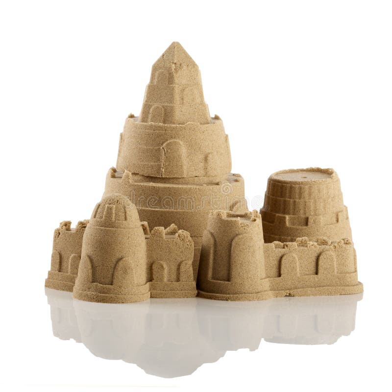 Sandburg am Strand stockbild. Bild von gestaltungsarbeit - 41744317