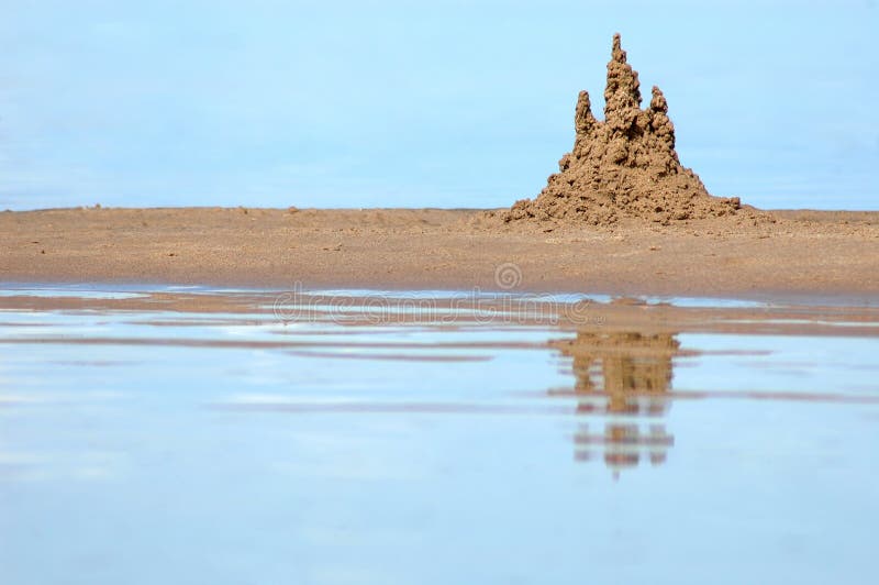 Sandcastle stock image. Image of sand, exterior, edge - 13900133
