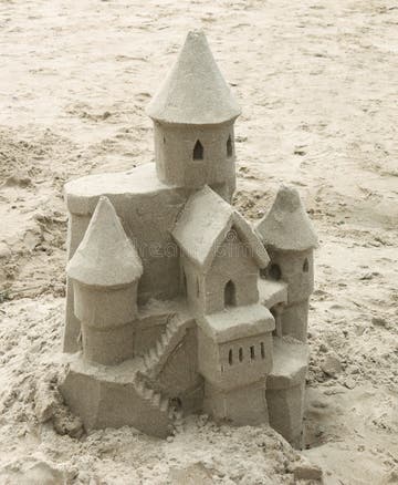 Sandcastle stock photo. Image of creation, castle, handmade - 14841296
